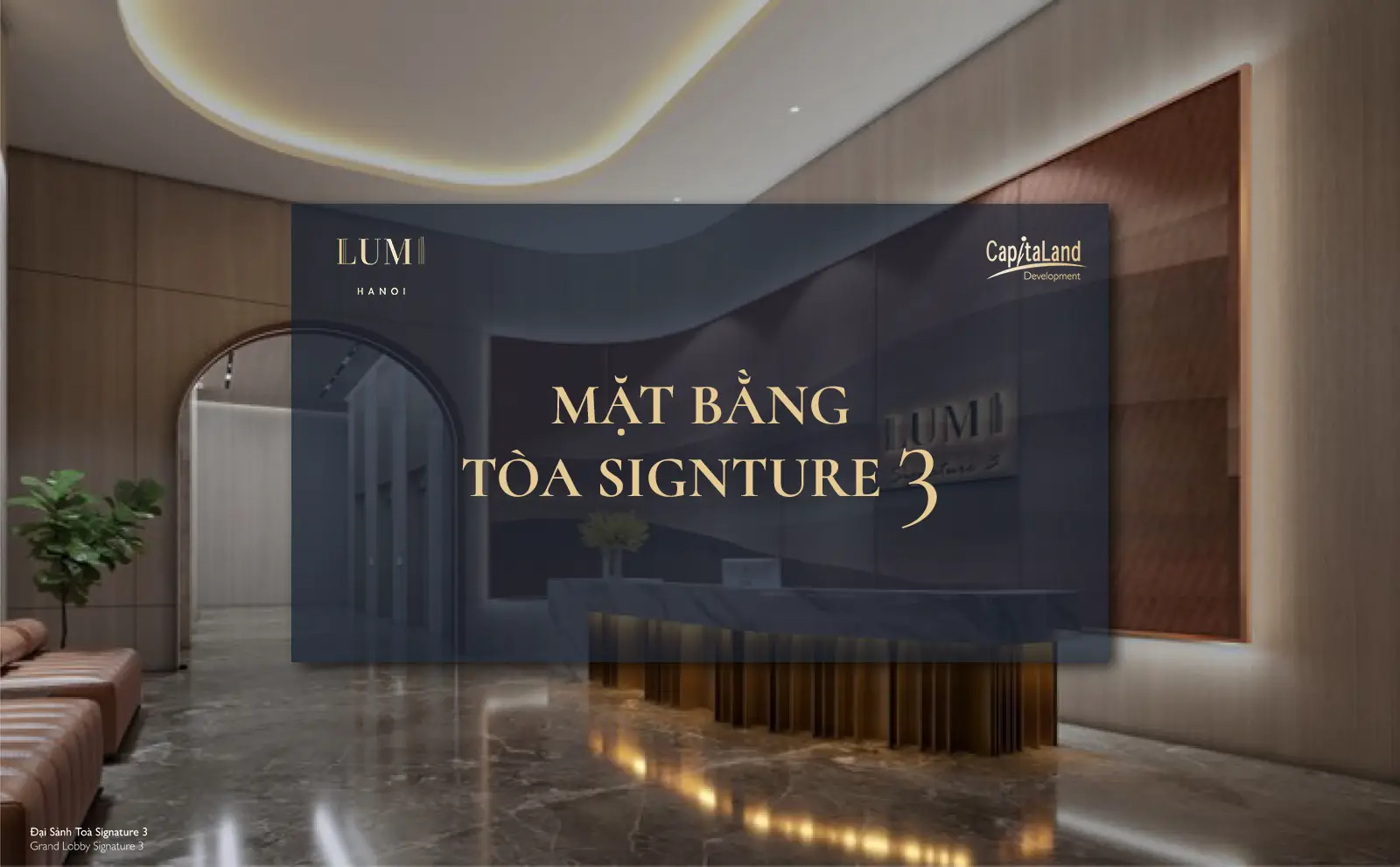 Mặt bằng tòa Signature 3 & Signature 5 - Lumi Hanoi